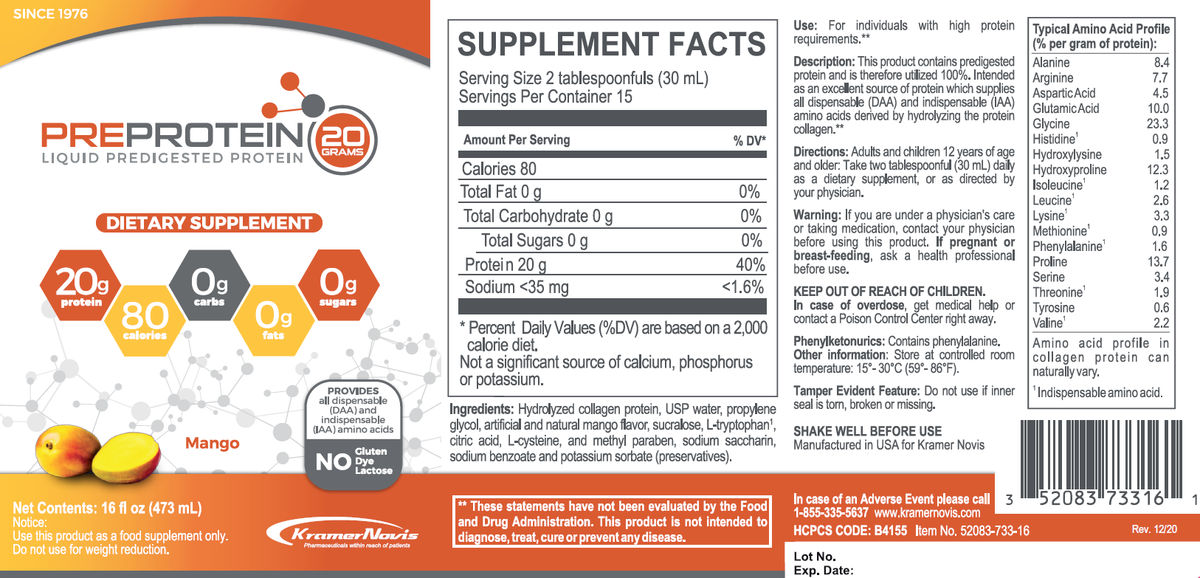 PreProtein 20G 16oz Bottle (Grape and Mango) – Nutrition Direct